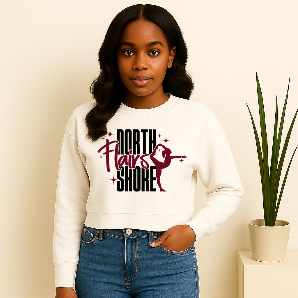 Northshore Flairs Official Logo Raglan Sweatshirt | Gymnastic Team ...