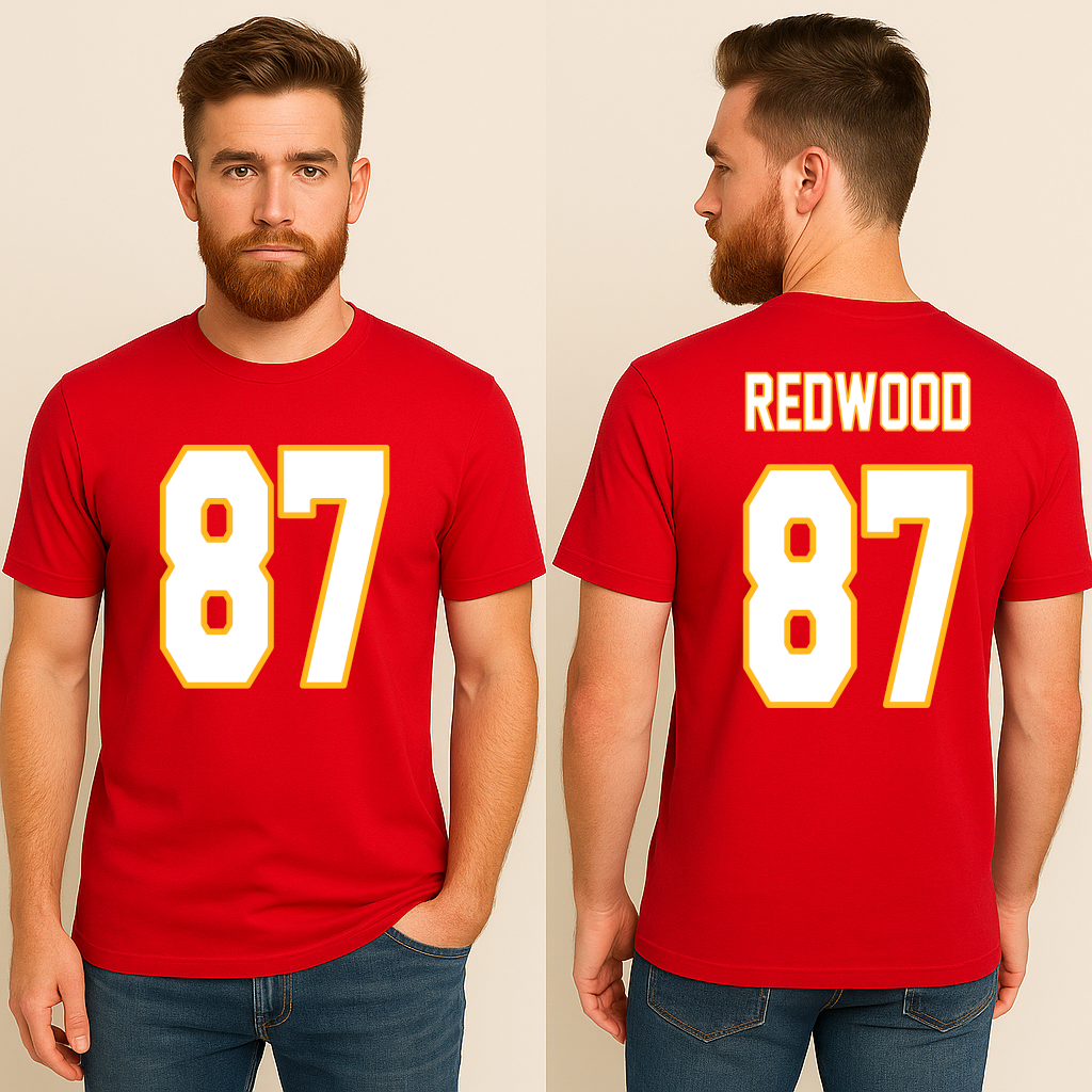 Redwood 87 Shirt – “Wood” Football Tee – The Twisted Hippo